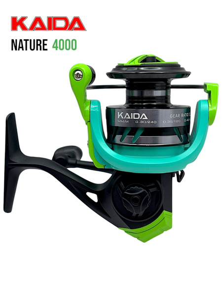 Катушка KAIDA Nature, Безынерционная, 4000, Передний фрикцион купить c доставкой на OZON по ...
