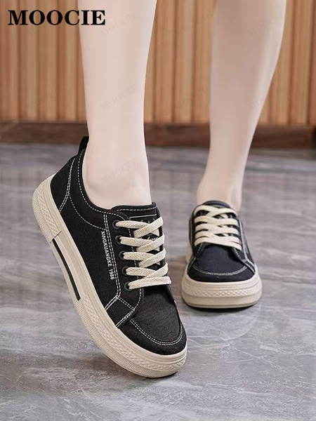 Сабо Женский MOOCIE Парусина, размер 36 Толстая подошва Без каблука Китай купить c доставкой на ...