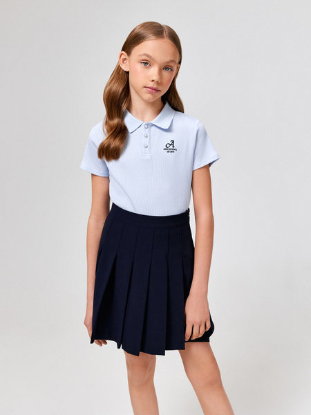 Блузка Девочки Acoola светло-голубой Трикотаж, Хлопок, размер 146 Китай купить c доставкой на ...