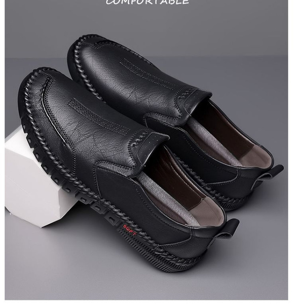 Туфли Мужской Искусственные материалы размер 43 Без каблука лодочки Без застёжки Толстая