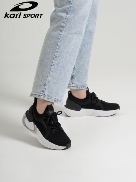 Кроссовки Женский Kari Ткань, Полиуретан Фитнес, Бег, размер 38 G Демисезон Шнурки купить c ...