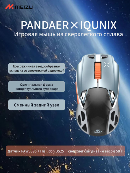 Игровая мышь беспроводная Meizu беспроводная PANDAER x IQUNIX из ...