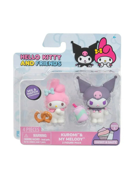 Игрушка Sanrio Sweet & Salty Kuromi & My Melody Mini Figure 2-Packs купить на OZON по низкой ...