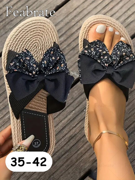 Шлепанцы Женский Feabrate, размер 39 EVA Круглый нос, Маломерит R (средняя) Без застёжки Лето ...