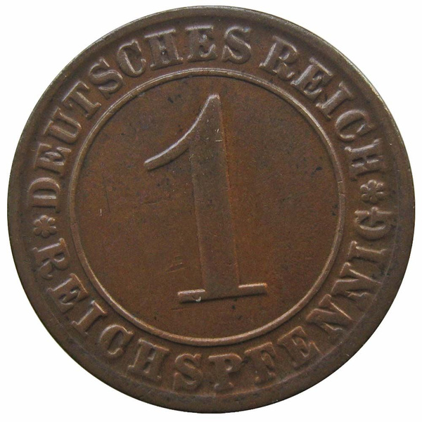 Старинная монета Германии 1 пфенниг (reichs) 1925 г. J купить на OZON по низкой цене (1001079452)