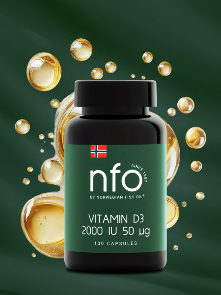 Витамин Д3 2000 МЕ, 100 капсул / NFO Норвегия купить на OZON по низкой цене (524171737)