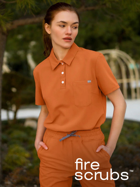 Костюм рабочий Женский Fire Scrubs, размер 44 терракотовый, рост 170 ...