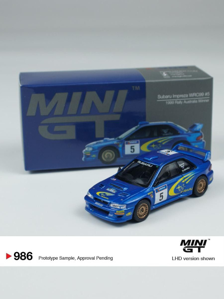 Машинка MINI GT 1/64 minigt 986 Subaru Impreza WRC99 1999 Rally ...