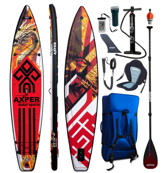 Надувная двухслойная SUP доска AXPER PRO Dragon Touring 12.6 (NEW 2025 ...