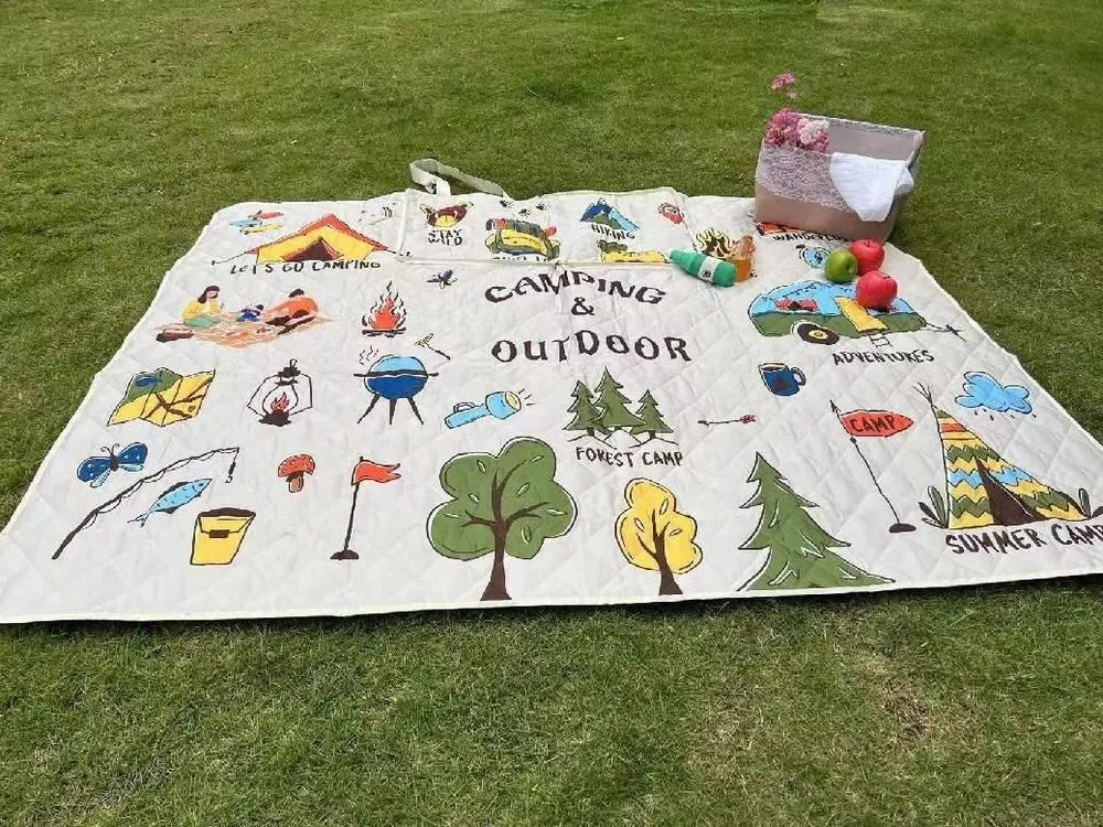 Коврик для пикника REXTON Покрывало пляжное для пикника 200х145 см ...