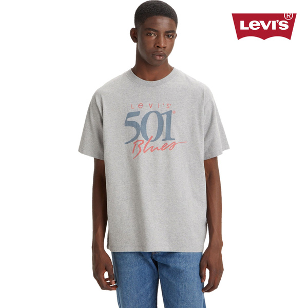 Футболка Levi's, размер 50, 52, цвет серый, 100% хлопок - купить по ...
