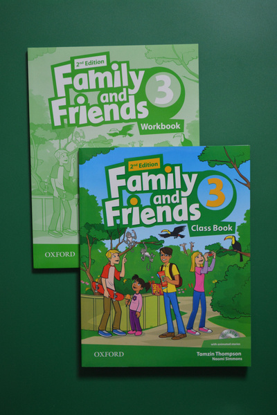 Family and Friends 3. Комплект: Учебник + Рабочая Тетрадь + CD/DVD ...