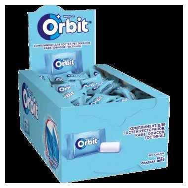 Жевательная резинка Orbit Сладкая мята miniflow, 300шт по 1,36г ...