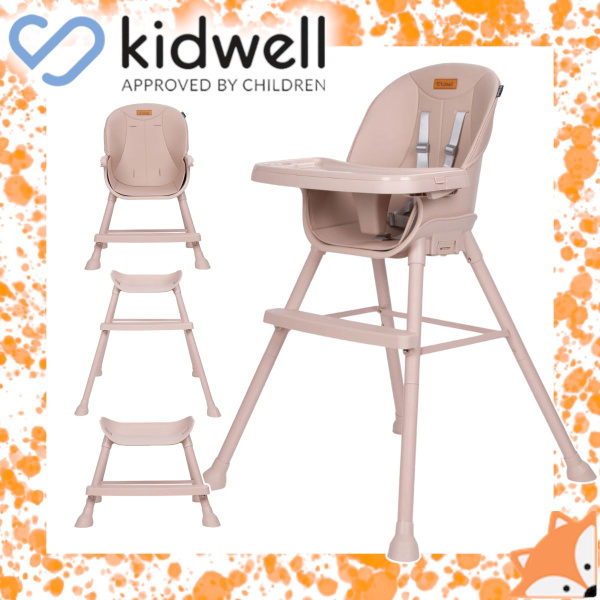Стульчик для кормления 4 в 1 Kidwell EATAN Розовый купить на OZON по ...