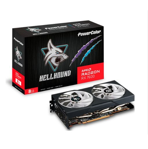 Видеокарта PowerColor Radeon RX 7600, 8 ГБ PCI Express 4.0 DisplayPort ...