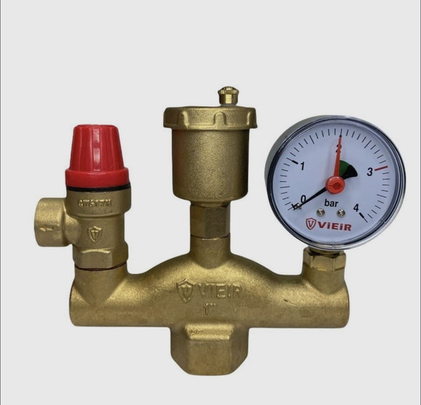 Группа безопасности для котла 1,5 бар, латунь ViEiR арт.AQ1063A купить на OZON по низкой цене ...