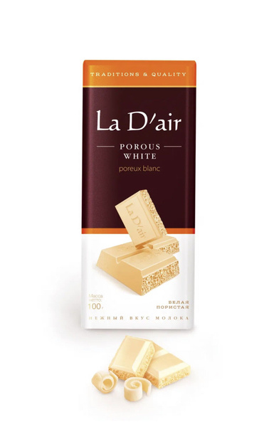Белый пористый шоколад с нежным вкусом молока 3 шт по 65 гр - купить с ...