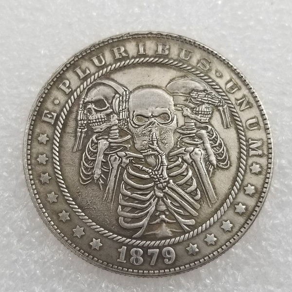 Монета America 1879 Wanderer One Dollars (Три Скелета) купить по выгодной цене в интернет ...