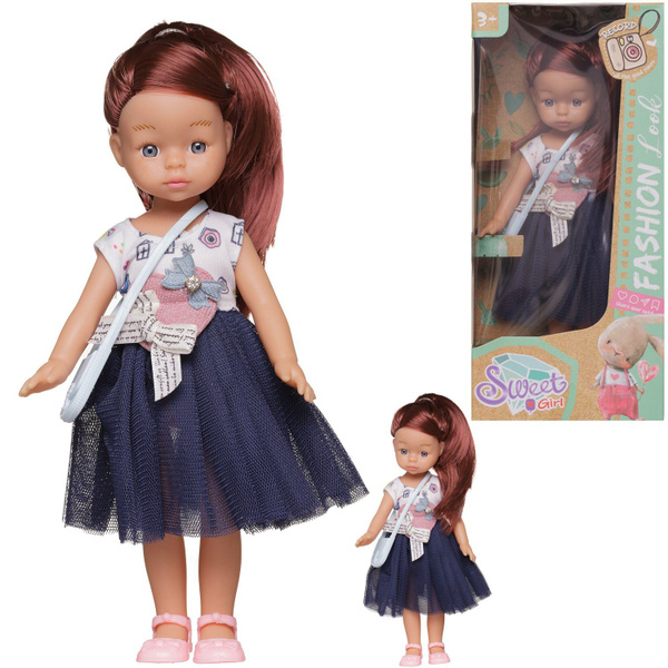 Кукла Junfa 20 см в с каштановыми волосами в модной одежде купить на OZON по низкой цене ...