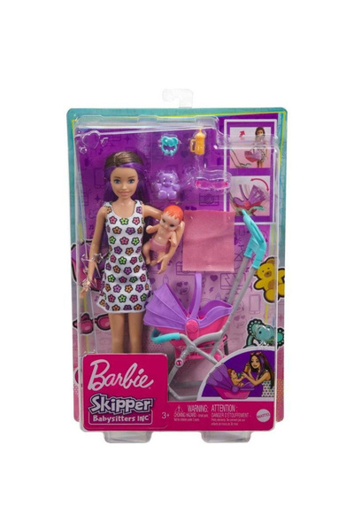 Barbie Набор для игры с малышом и аксессуарами для ухода за ребенком ...