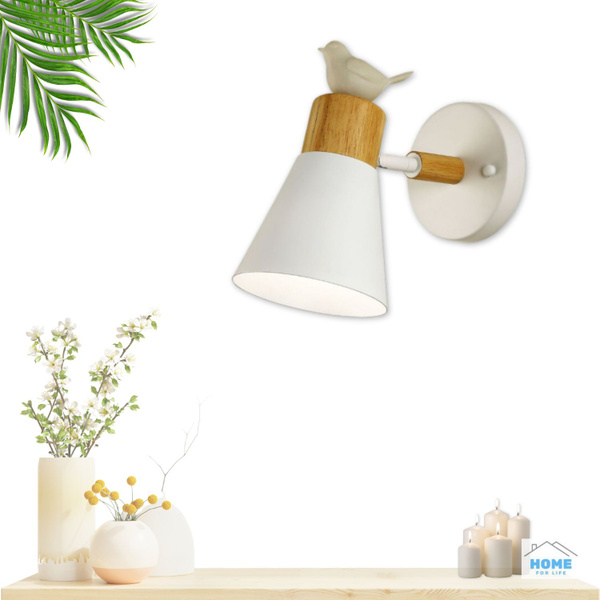 Бра Home Light B134-1A-W_Конус_фигурка птички, E27 купить по выгодным ...