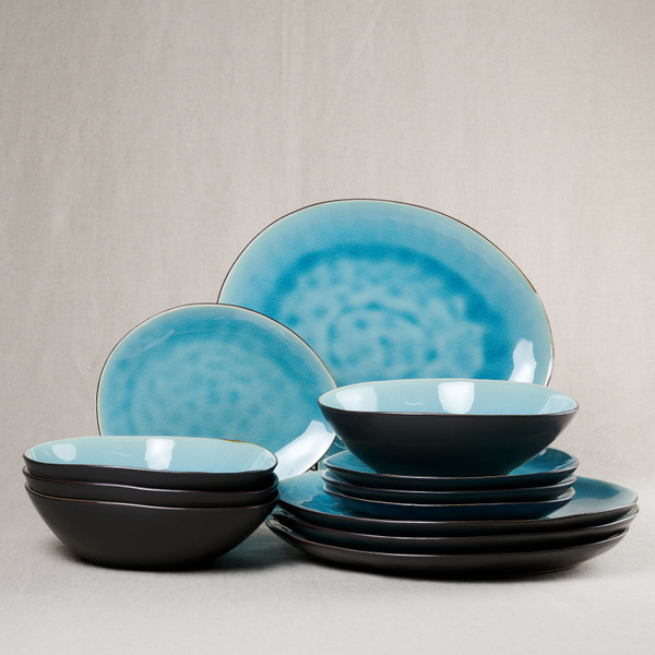 MIXOM Набор столовой посуды "акварель " из 12 предм., количество персон: 4 - купить с доставкой ...