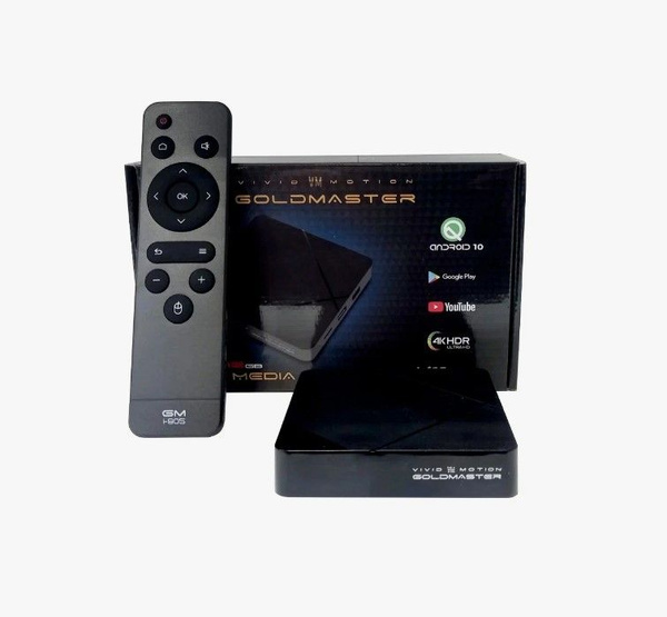 Медиаплеер goldmaster ТВ Приставка - I-905, AV, DC, HDMI, RJ-45 Ethernet, TF, черный, Android ...