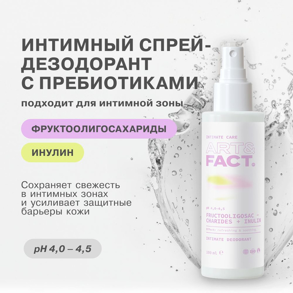 ART&FACT. Intimate Care/ Освежающий интимный спрей-дезодорант с ...