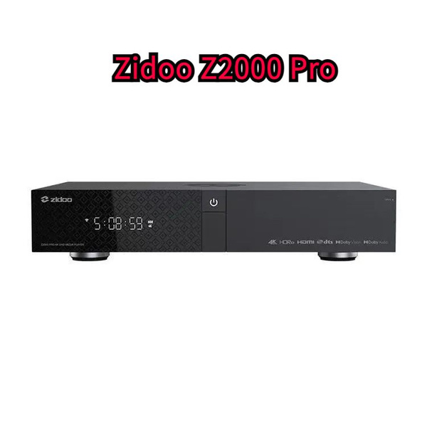Медиаплеер Zidoo Z2000- Pro, 3.5 мм, HDMI, Оптический аудио (Toslink), USB, черный матовый ...