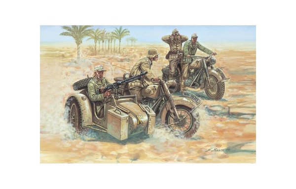 Набор солдатиков WWII German Motorcycles 1:72 ИТ6121 - купить с ...