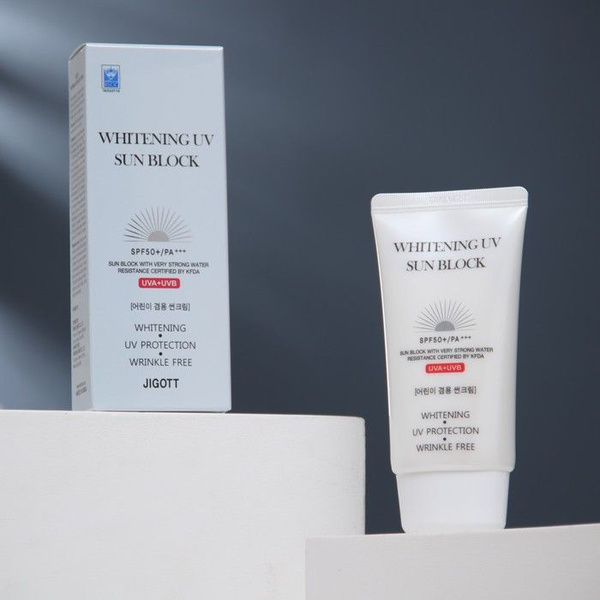 JIGOTT Солнцезащитный крем Jigott "Whitening Uv Sun Block Cream ...