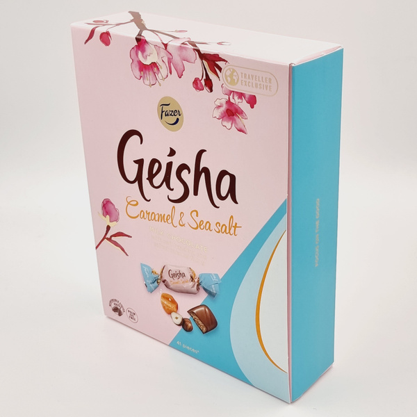 Конфеты шоколадные Fazer Geisha Caramel & Sea Salt с начинкой из ...