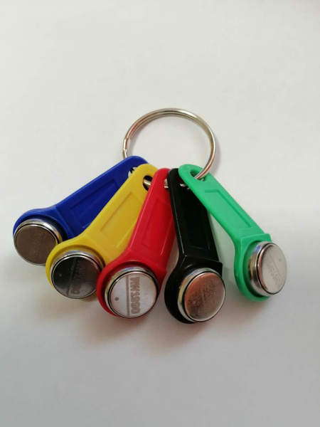 Электоронная заготовка Touch Memory RW1990 Dallas в 5-ти цветах (с надписью). 50 шт. - купить по ...