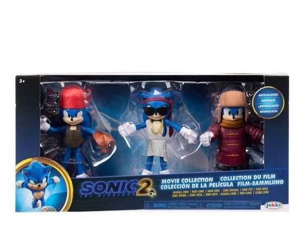 Эксклюзивный набор фигурок Sonic the hedgehog 2 Соник в кино 2 Зеленые ...