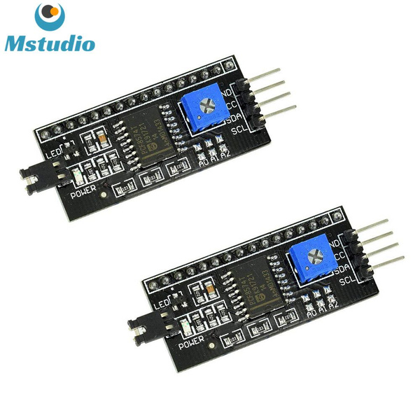 2 шт Преобразователь интерфейса I2c для устройств 1602 2004 для Arduino Stm32 Nodemcu Raspberry