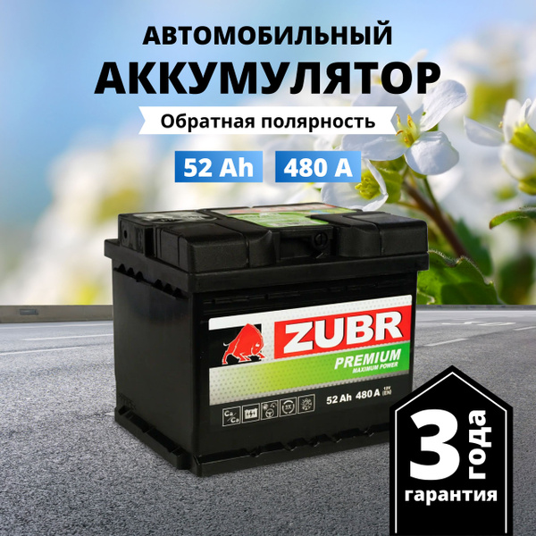 Аккумулятор автомобильный ZUBR Зубр Премиум купить по выгодной цене в интернет-магазине OZON ...