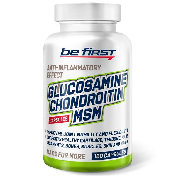 Be First Glucosamine Chondroitin MSM 120 капсул - купить с доставкой по ...