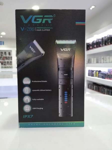 VGR Машинка для стрижки Профессиональная V-286, черный купить на OZON по низкой цене (1480287533)