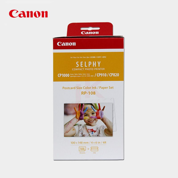 Картридж и фотобумага Canon RP-108, 100*148 мм, 108 отпечатков - купить ...