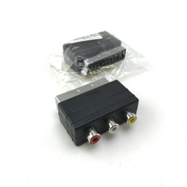 Переходник SCART (AF) на 3RCA (AM) без переключателя - купить с ...