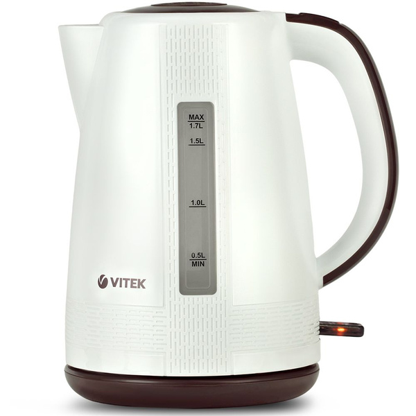 Характеристики Чайник электрический Vitek VT-7055 1.7л. 2150Вт белый корпус: пластик подробное ...