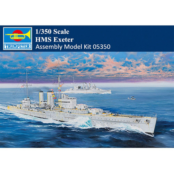 Trumpeter 1/350 05350 HMS Exeter Heavy Cruiser Тяжелый крейсер Военный ...