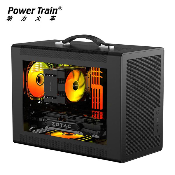 Power Trains Компьютерный корпус P60, черный, прозрачный - купить с ...