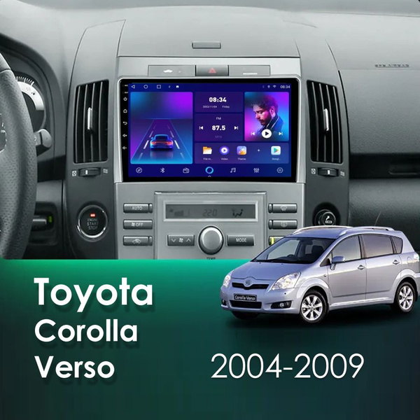 Магнитола Toyota Corolla Verso 2004-2009 GearForce 2gb+32gb ANDROID 4-х ядерный процессор, IPS ...