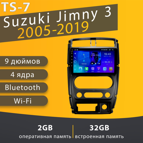 Штатная автомагнитола TS-7/ 2+32GB/ Suzuki Jimny 3/ Сузуки Джимни 3 ...