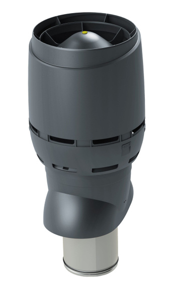 Вентиляционный выход VILPE FLOW XL 200P/ИЗ/500 серый, арт. 350137 ...