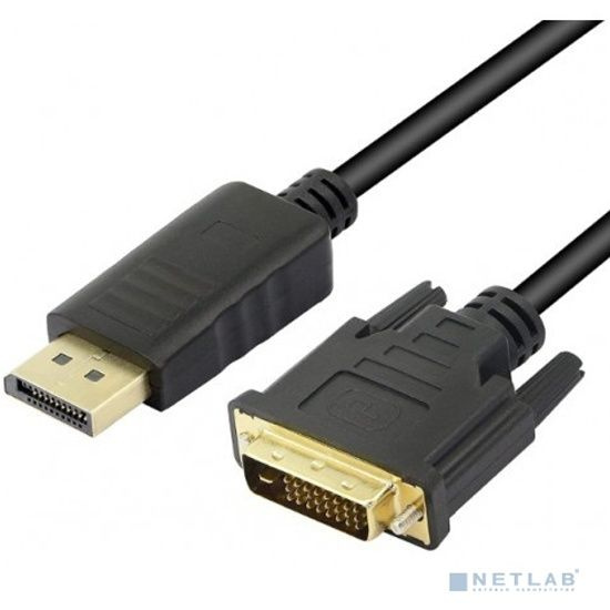 Кабель DisplayPort KS-IS Кабель-переходник 2K DisplayPort 20M на DVI-D ...