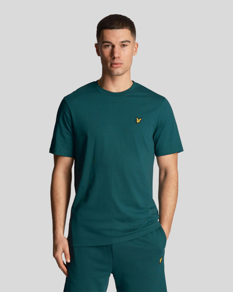 Футболка Lyle & Scott, размер 48, цвет зеленый, 100% хлопок - купить по ...