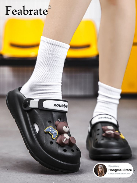 Сабо Женский Feabrate EVA, размер 36, 37 Закрытый нос, Круглый нос Без каблука купить c ...