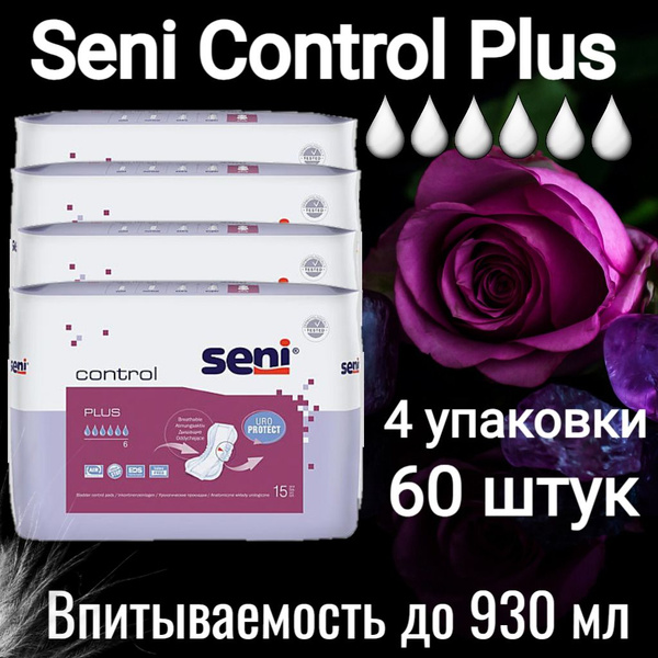 Урологические прокладки для женщин Seni Control Plus (альтернатива Seni ...